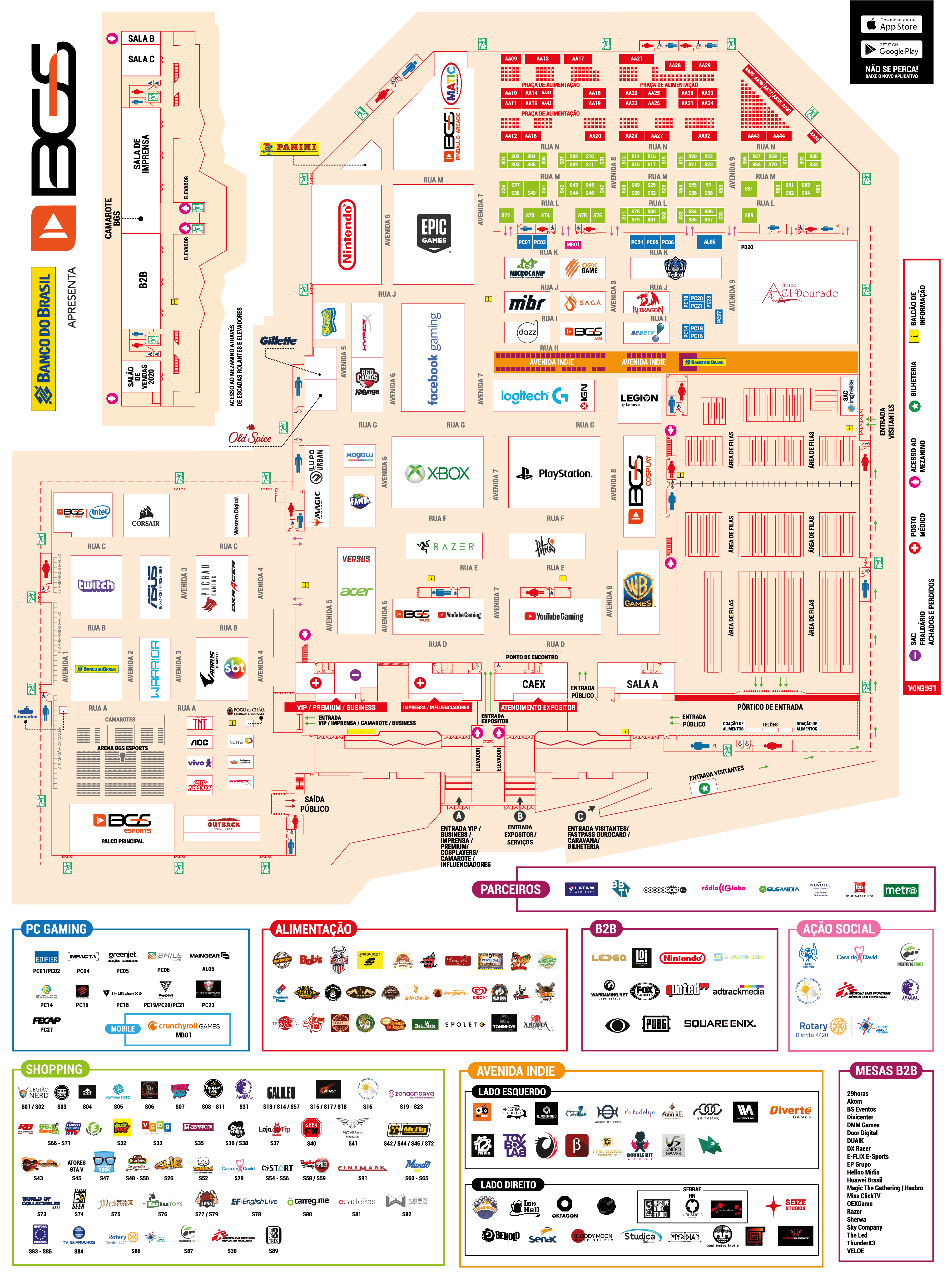 Brasil Game Show - Saiu o Mapa da BGS 2019 - MeuGamer