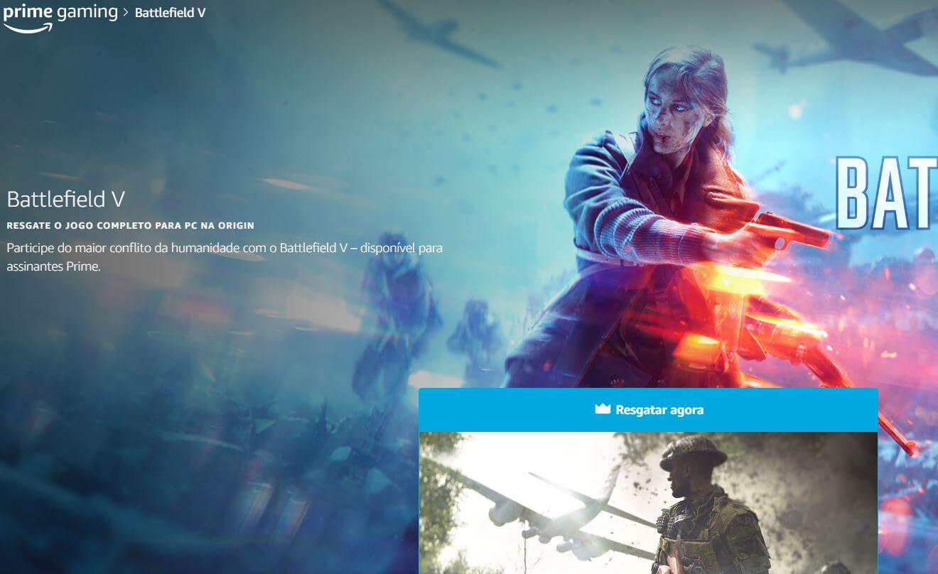 Saiba como resgatar o Battlefield V no Amazon Prime Gaming - MeUGamer