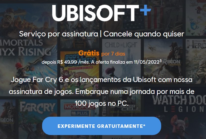 Ubisoft Plus: Plataforma tem acesso gratuito por 7 dias - MeUGamer