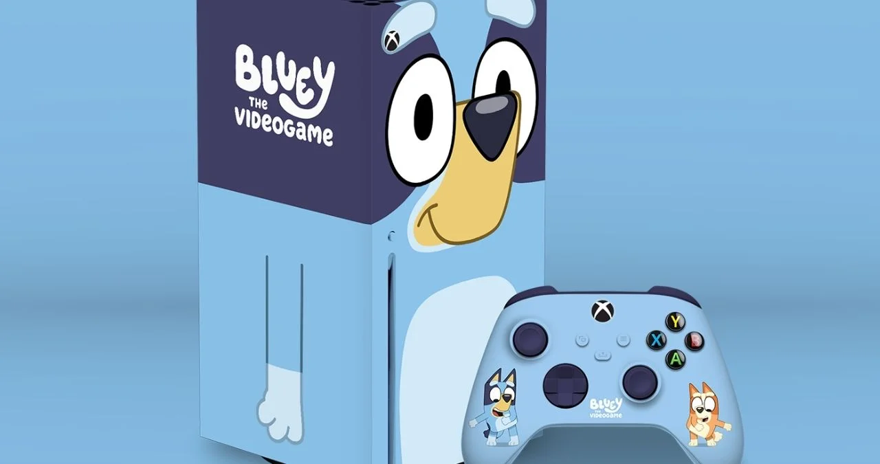 Bluey e o seu console temático do Xbox Series X - MeUGamer