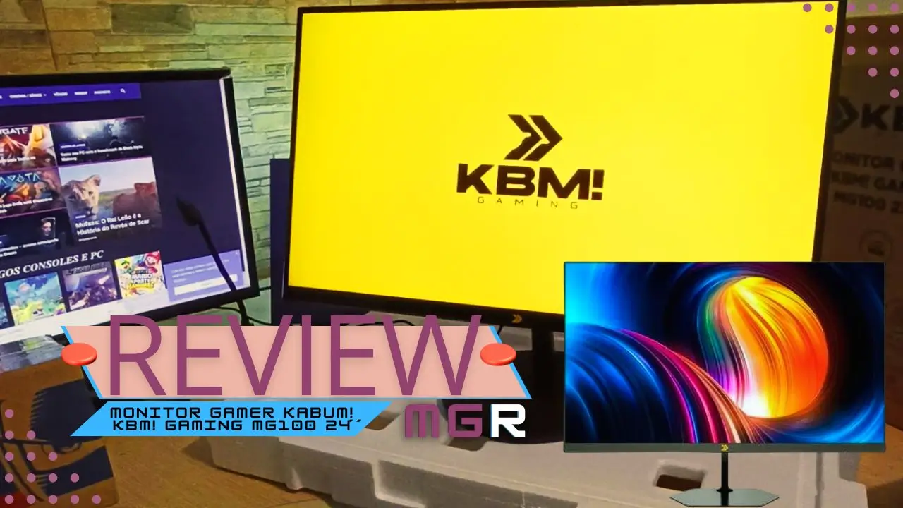 Monitor Gamer KBM! GAMING MG100 24": Vale a Pena para Jogos? Confira ...