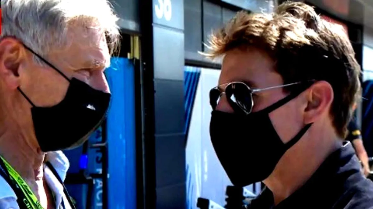 Harrison Ford e Tom Cruise são vistos em GP da Grã-Bretanha - MeUGamer